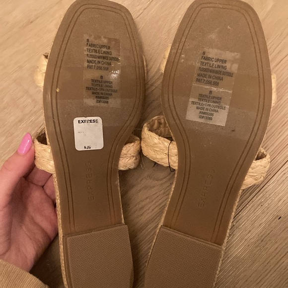 Express | Shoes | Express Straw Sandals | Poshmark